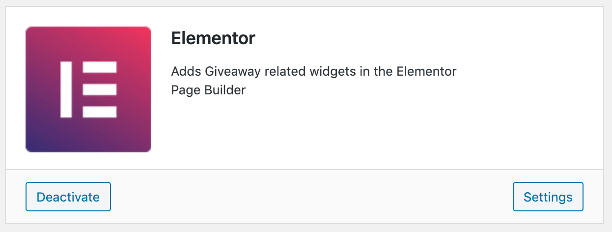 Elementor - Simple Giveaways